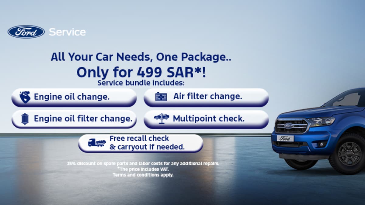Comprehensive Service Package | Ford Service | Al Jazirah Vehicles