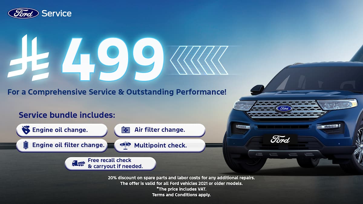 Comprehensive Service Package | Ford Service | Al Jazirah Vehicles