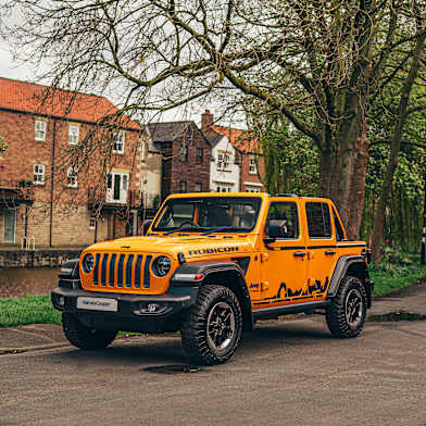 orange jeep