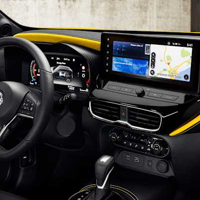 yellow juke interior