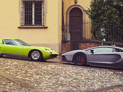 first lamborghini car engine